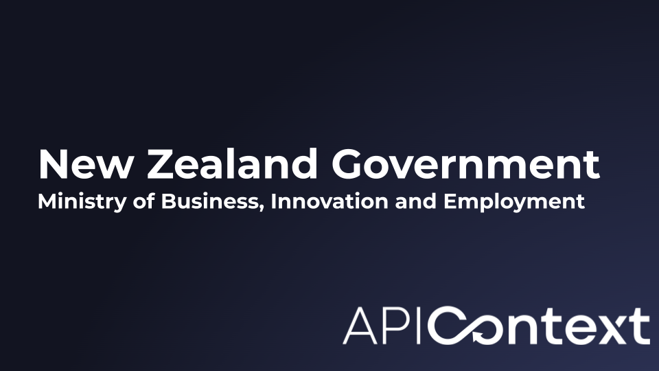 Case Study: New Zealand Ministry of Business Government API Performance | apicontext.com